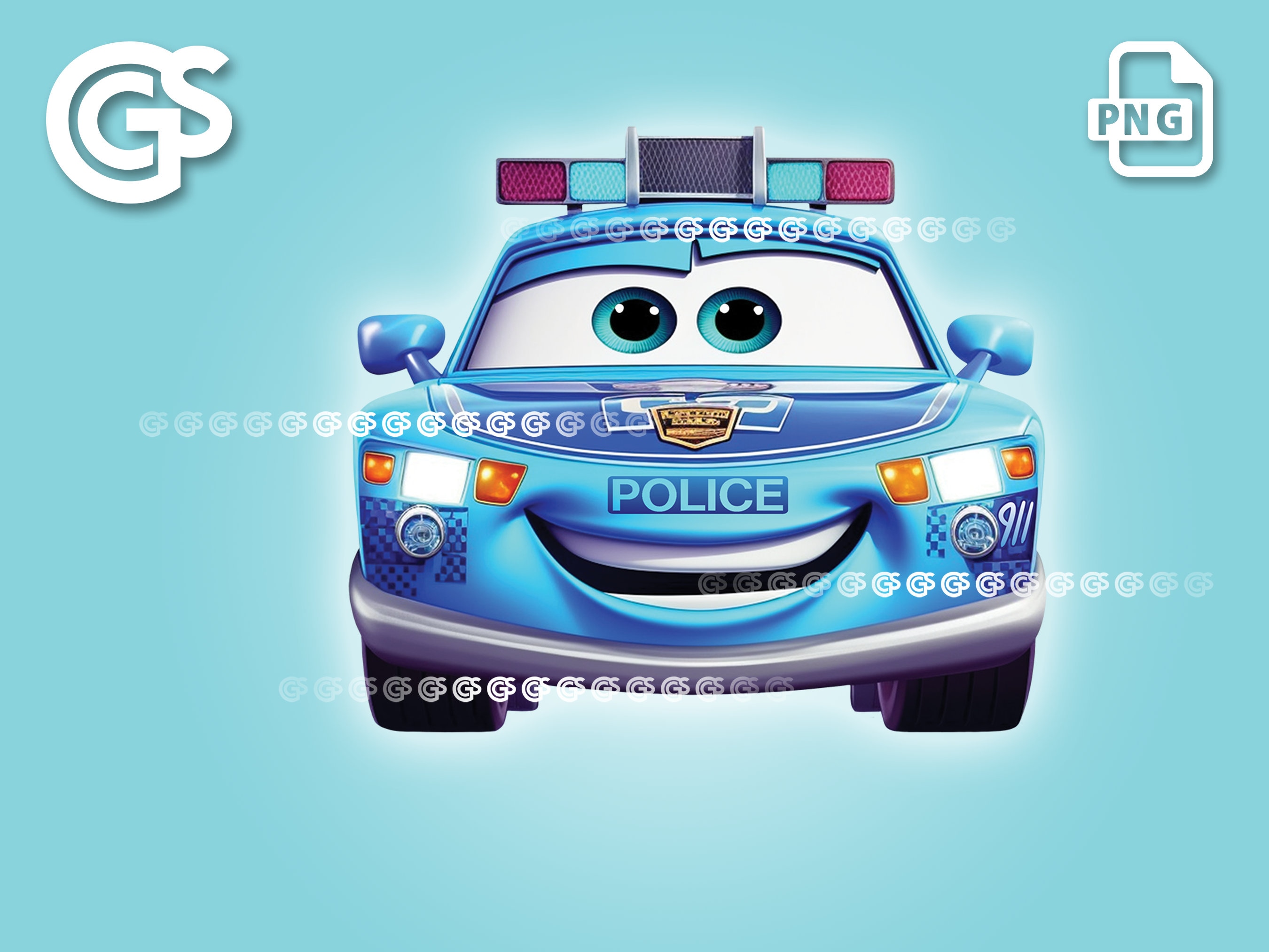 Cars Movie Characters Police Car