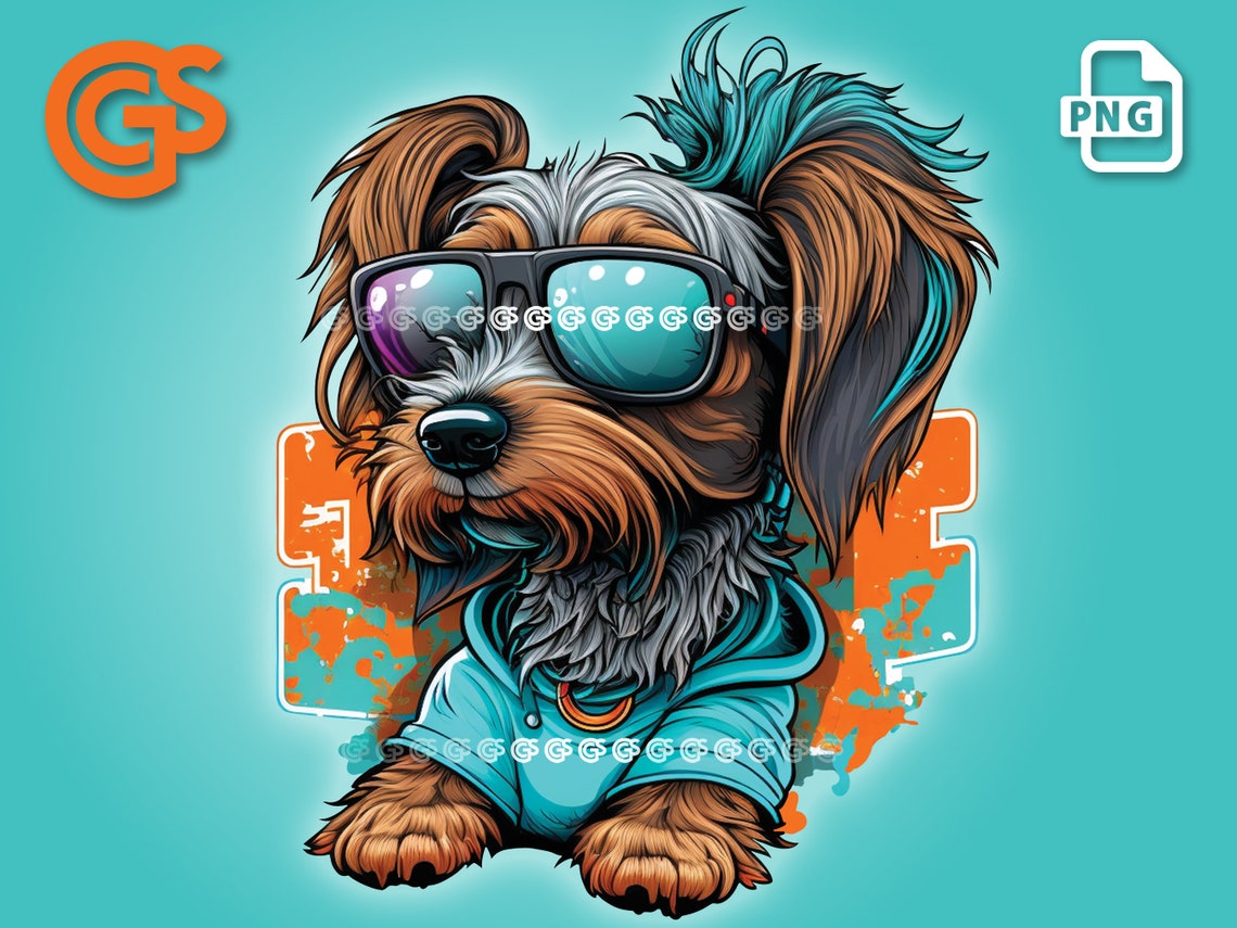 Cool Graffiti Dogs Bundle 3 PNG Puppy T-shirt Sticker - Etsy