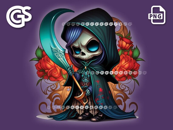 Little Grim Reaper Wallpaper