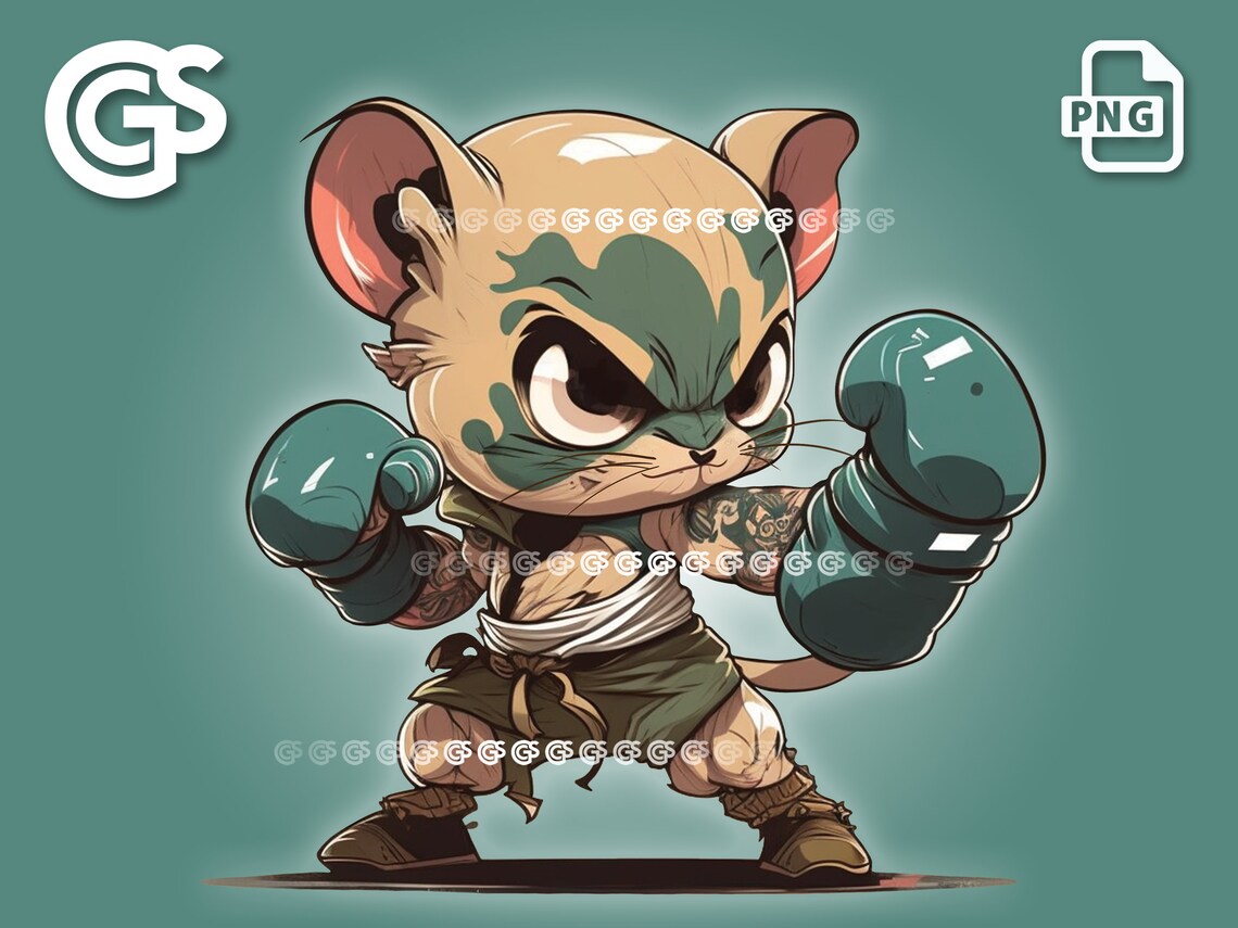 Boxing Mouse PNG Graphic T-shirt Digital File Cute Mice - Etsy