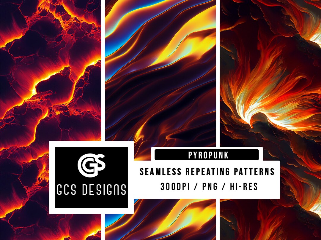 Seamless PNG Pyropunk - Seamless Pattern Repeating Design File, Digital ...