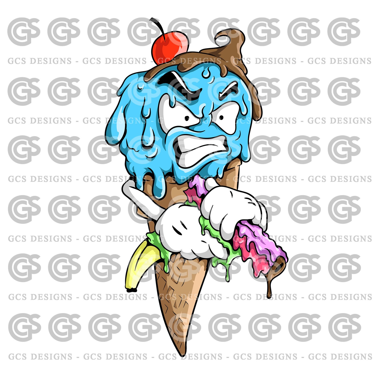 Ice Cream Gang BUNDLE 3 SVG PNG Files Gangster T-shirt | Etsy UK