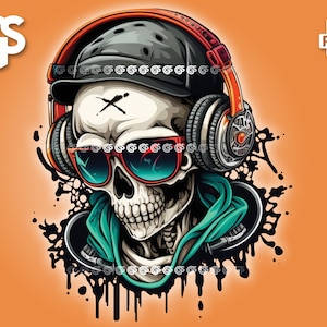 DJ Skullboy Bundle (3) PNG - Graffiti T-shirt, Sticker Digital File ...