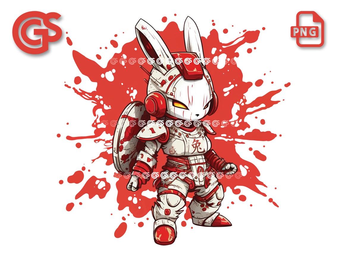 Year of the Rabbit Mech PNG File 2023 Chinese Lunar New - Etsy