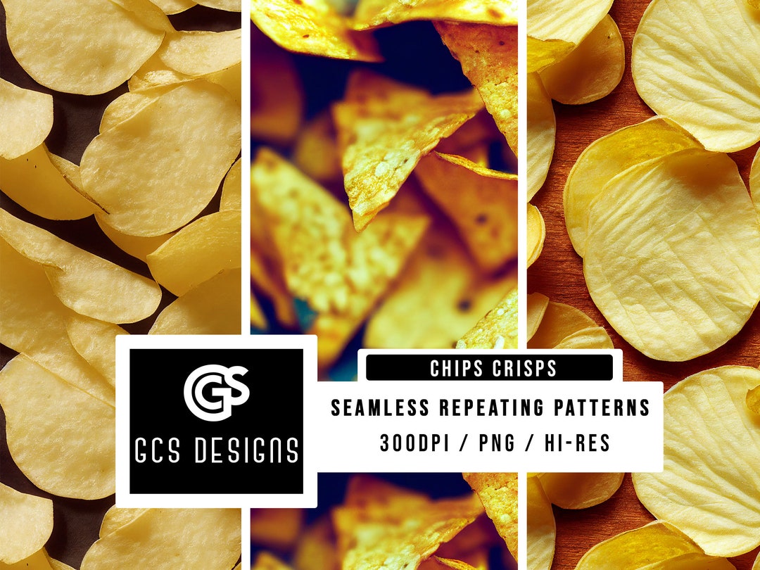 Seamless PNG Potato Chips Crisps - Seamless Pattern Repeating Design ...