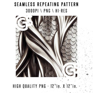 Digital Paper Dragon Scales - Seamless Pattern Repeating Design File ...