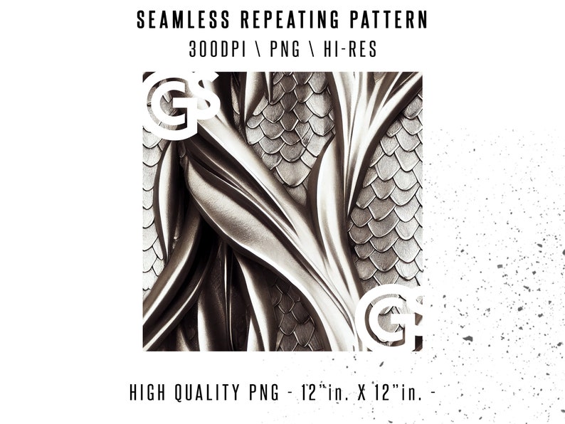 Digital Paper Dragon Scales Seamless Pattern Repeating - Etsy