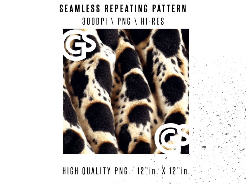 Digital Paper Dalmatian Fur Seamless Pattern Repeating - Etsy