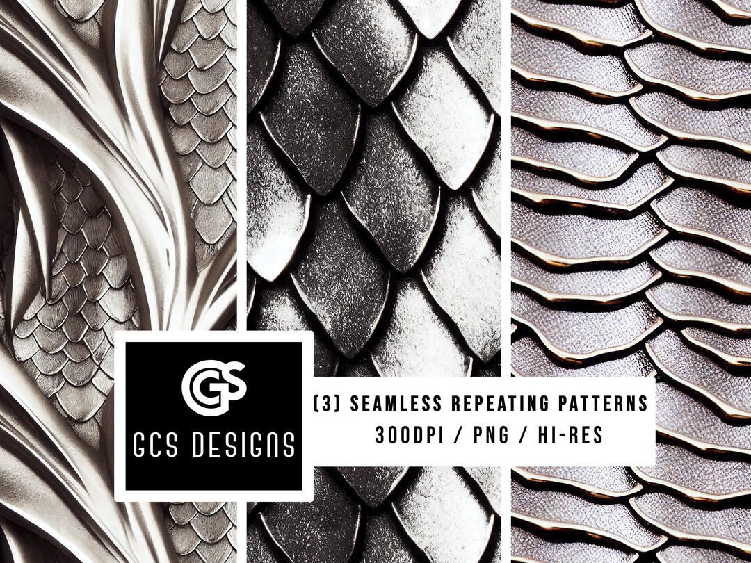 Digital Paper Dragon Scales - Seamless Pattern Repeating Design File ...