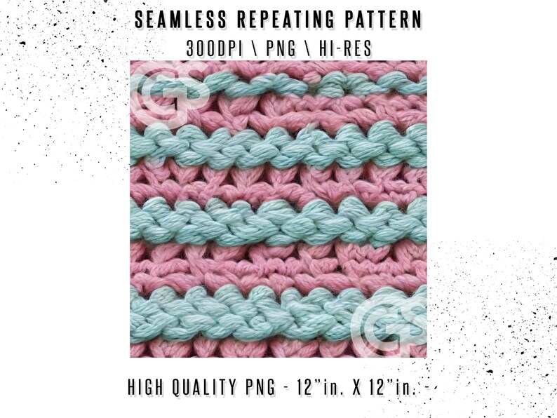 Seamless PNG Pastel Crochet Seamless Pattern Repeating - Etsy