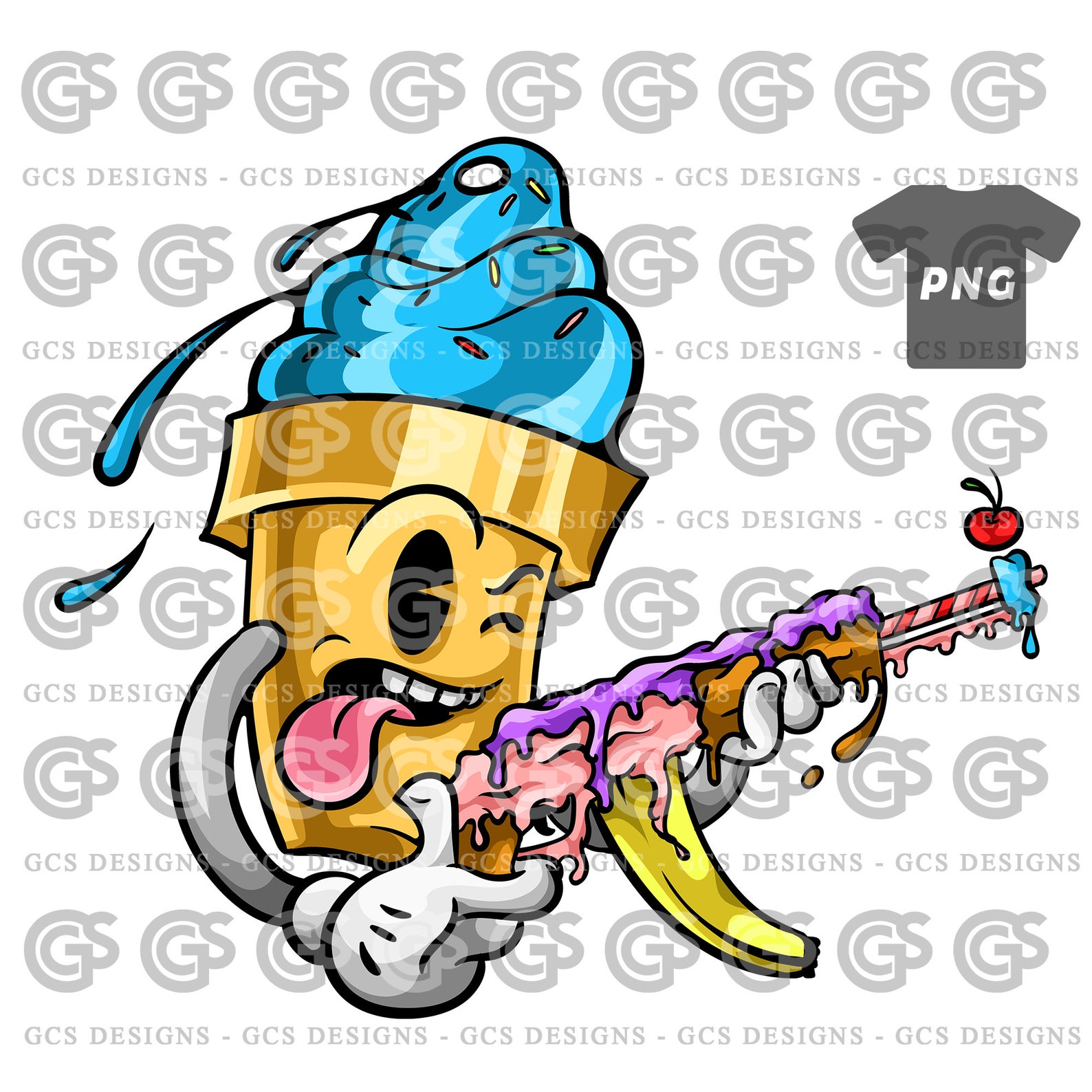 Ice Cream Gang BUNDLE 3 SVG PNG Files Gangster T-shirt | Etsy UK