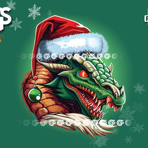 Merry Christmas Dragon PNG - Holiday Dragons, T-shirt Digital Design ...