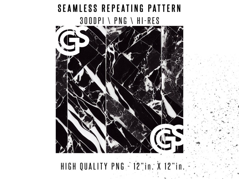 Seamless PNG Black Marble Seamless Pattern Repeating Design - Etsy