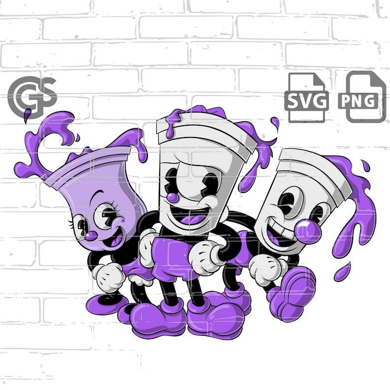 Lean Heads Crew - Pngs Designs, Sublimation , Double Cup Lean, Purple ...