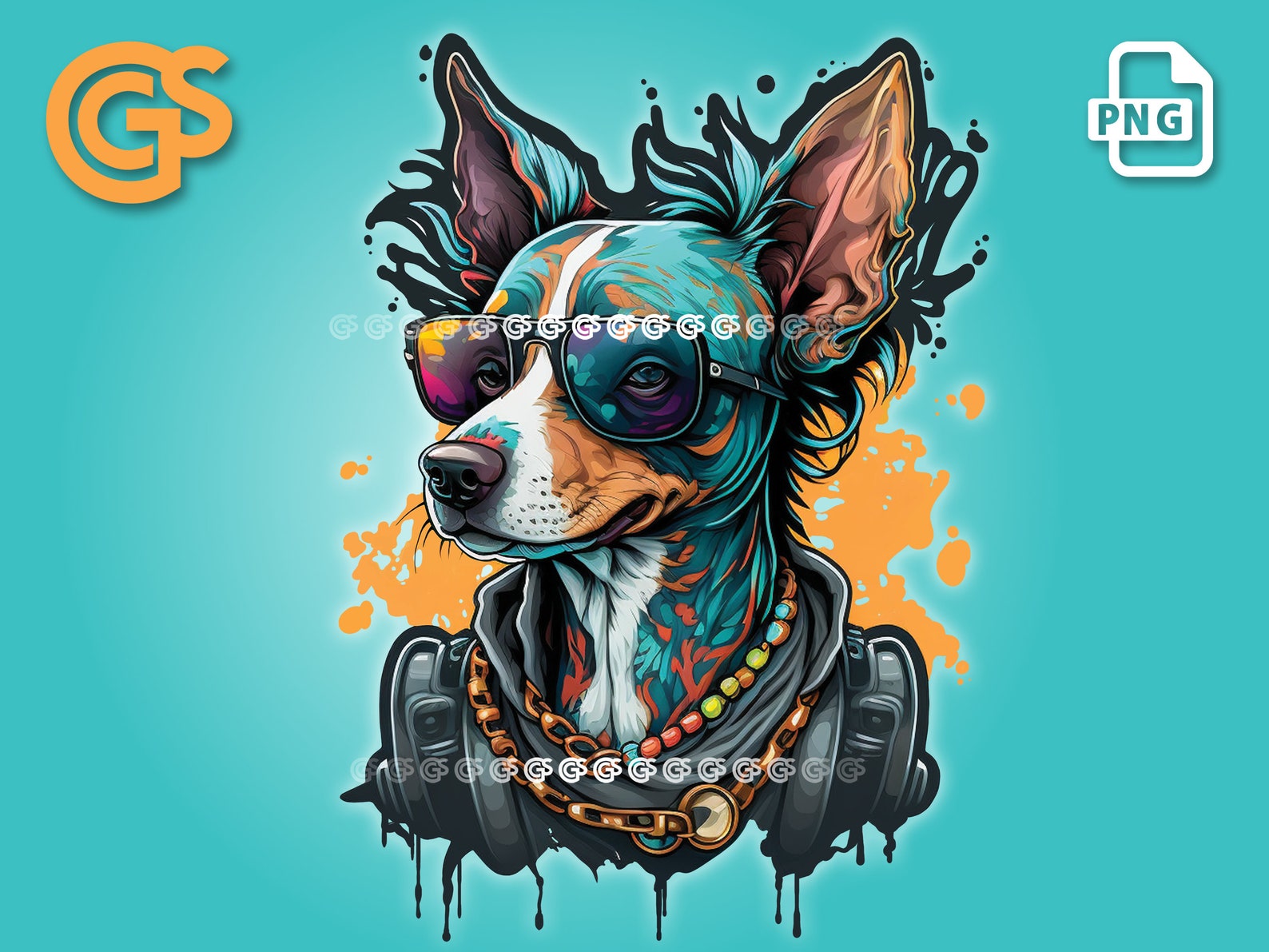 Cool Graffiti Dogs Bundle 3 PNG Puppy T-shirt Sticker - Etsy