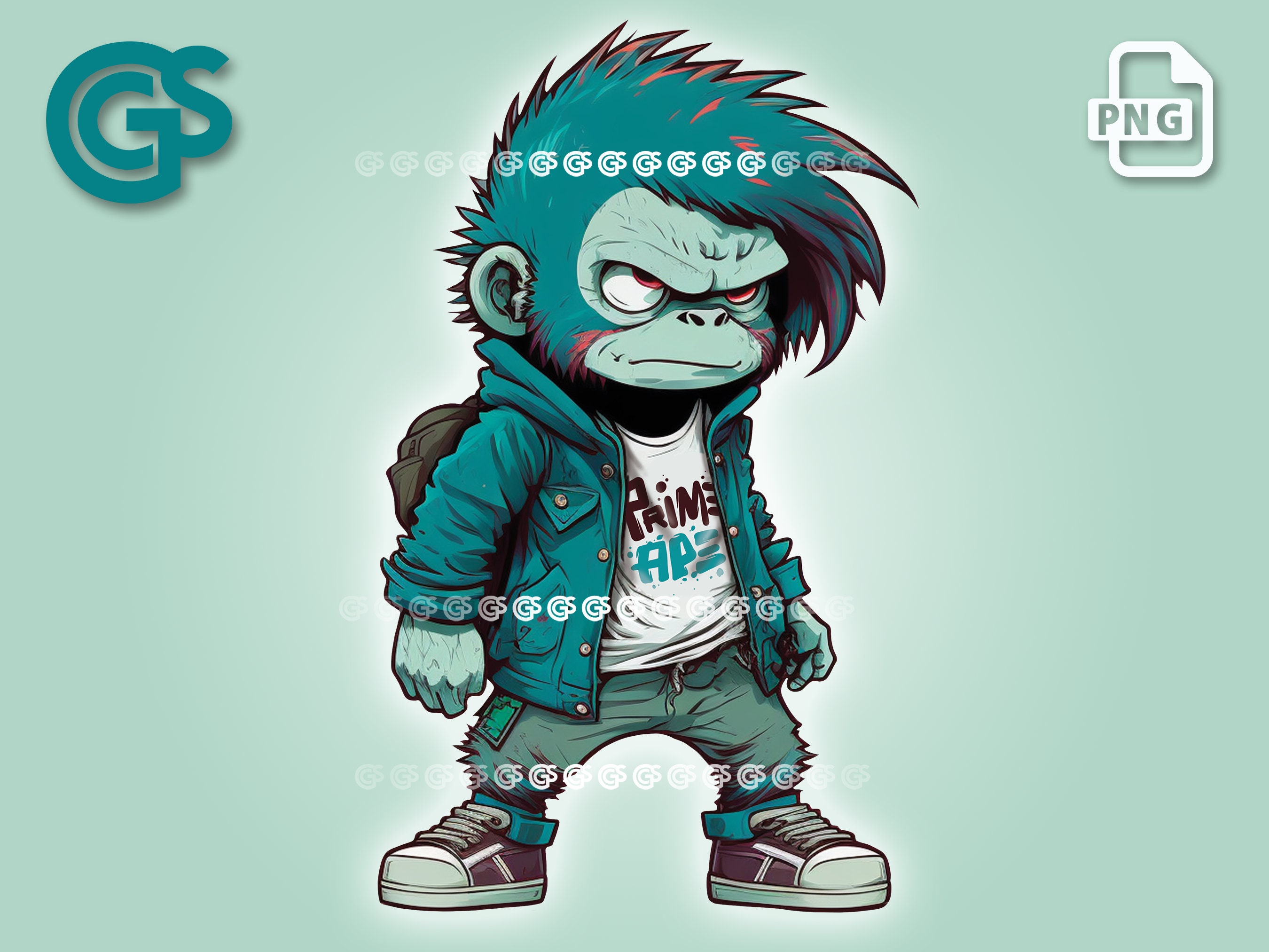 Chimpanzee Angry