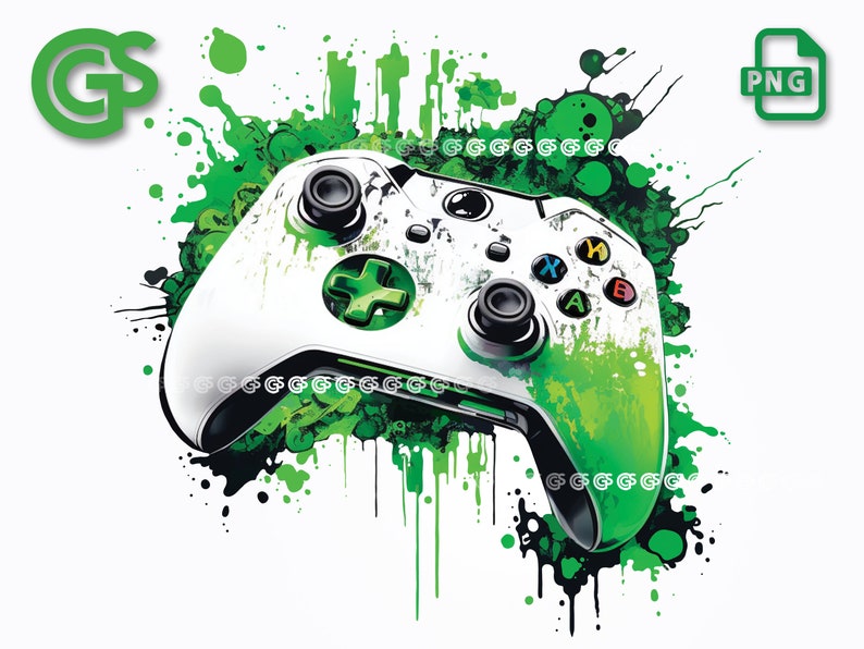 Graffiti Gaming Controller, PNG - Gamer Life, Digital T-shirt PNG ...