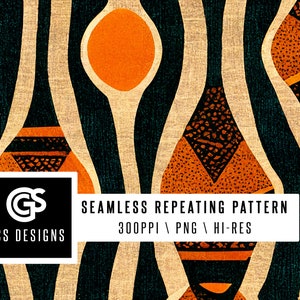 Abstract African (6) - Seamless Pattern Repeating Design File ...