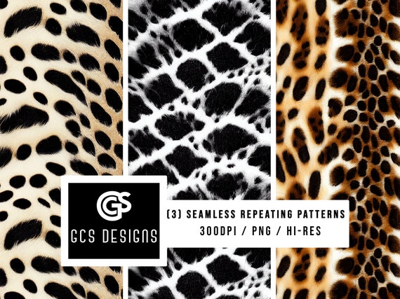 Digital Paper Leopard Print Seamless Pattern Repeating - Etsy