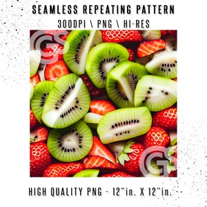 Seamless PNG Kiwi Fruit - Seamless Pattern Repeating Design File ...