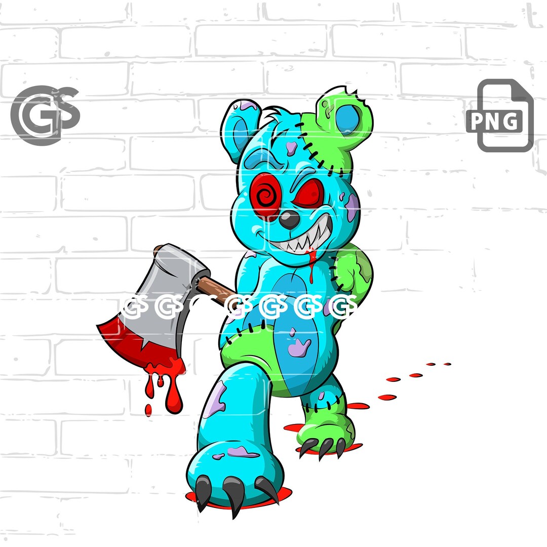 Scare Bear - SVG PNG, Graphic T-shirt Digital Design, Sublimation ...