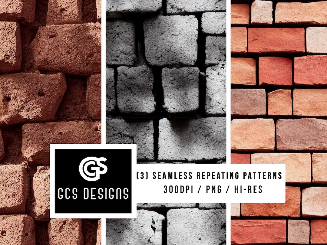 Digital Paper Weathered Brick - Seamless Pattern Repeating Design File ...