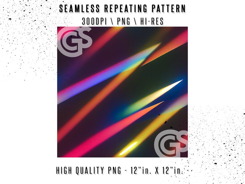 Seamless PNG Light Prisms Seamless Pattern Repeating Design - Etsy