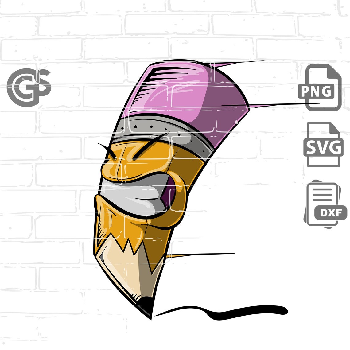 Pencil Pusher SVG Graphic Back to School Digital Design - Etsy