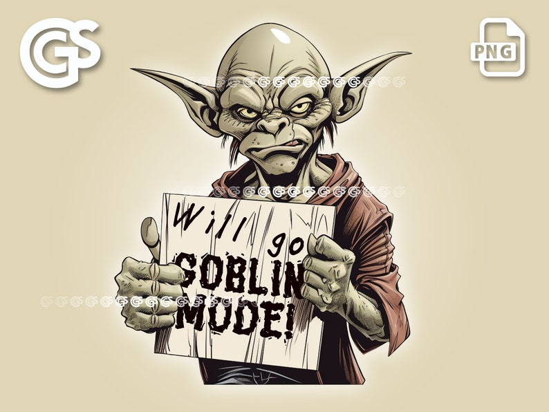 Goblin Mode PNG Gremlin T-shirt Sticker Digital File Urban - Etsy