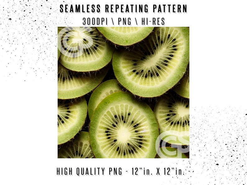 Seamless PNG Kiwi Fruit - Seamless Pattern Repeating Design File ...