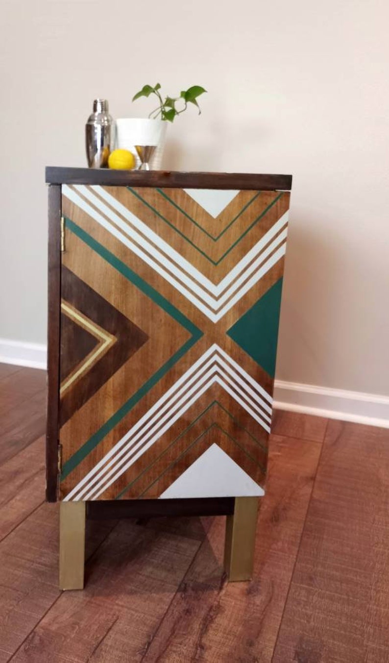 MCM Cocktail Bar Cabinet for Couple, Already Sold, Custom Piece, Made ...