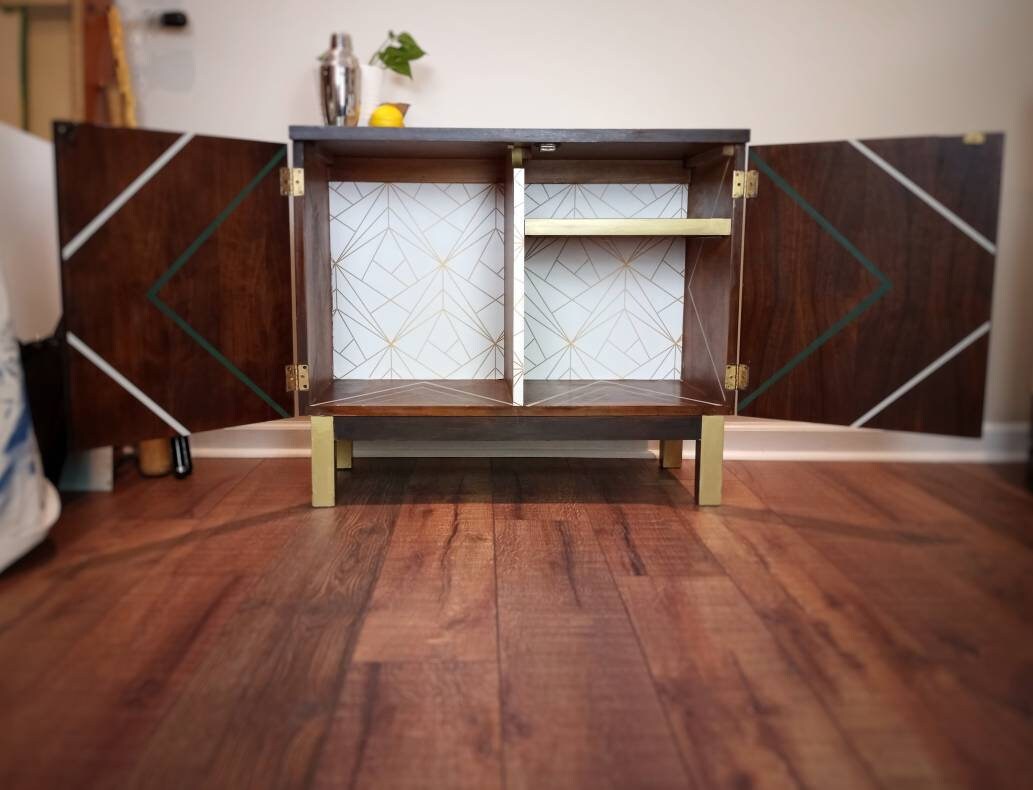 MCM Cocktail Bar Cabinet for Couple, Already Sold, Custom Piece, Made ...