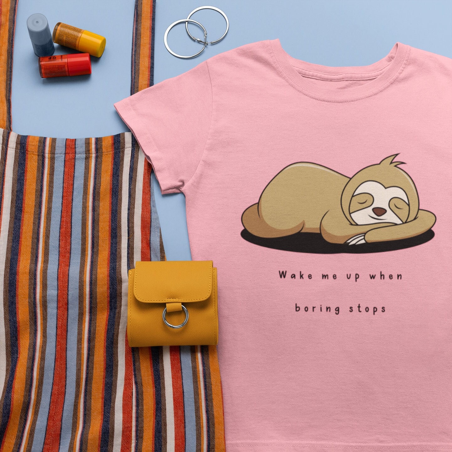 Funny Sloth T-shirt 'wake Me up When the Boring - Etsy