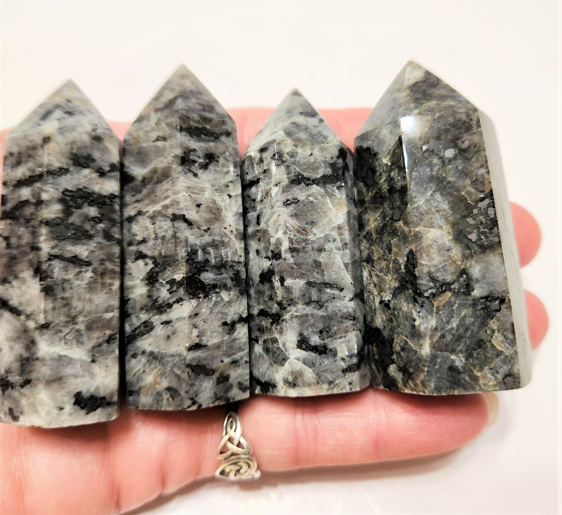 Natural Beautiful Larvikite Tower From Madagascar - Etsy