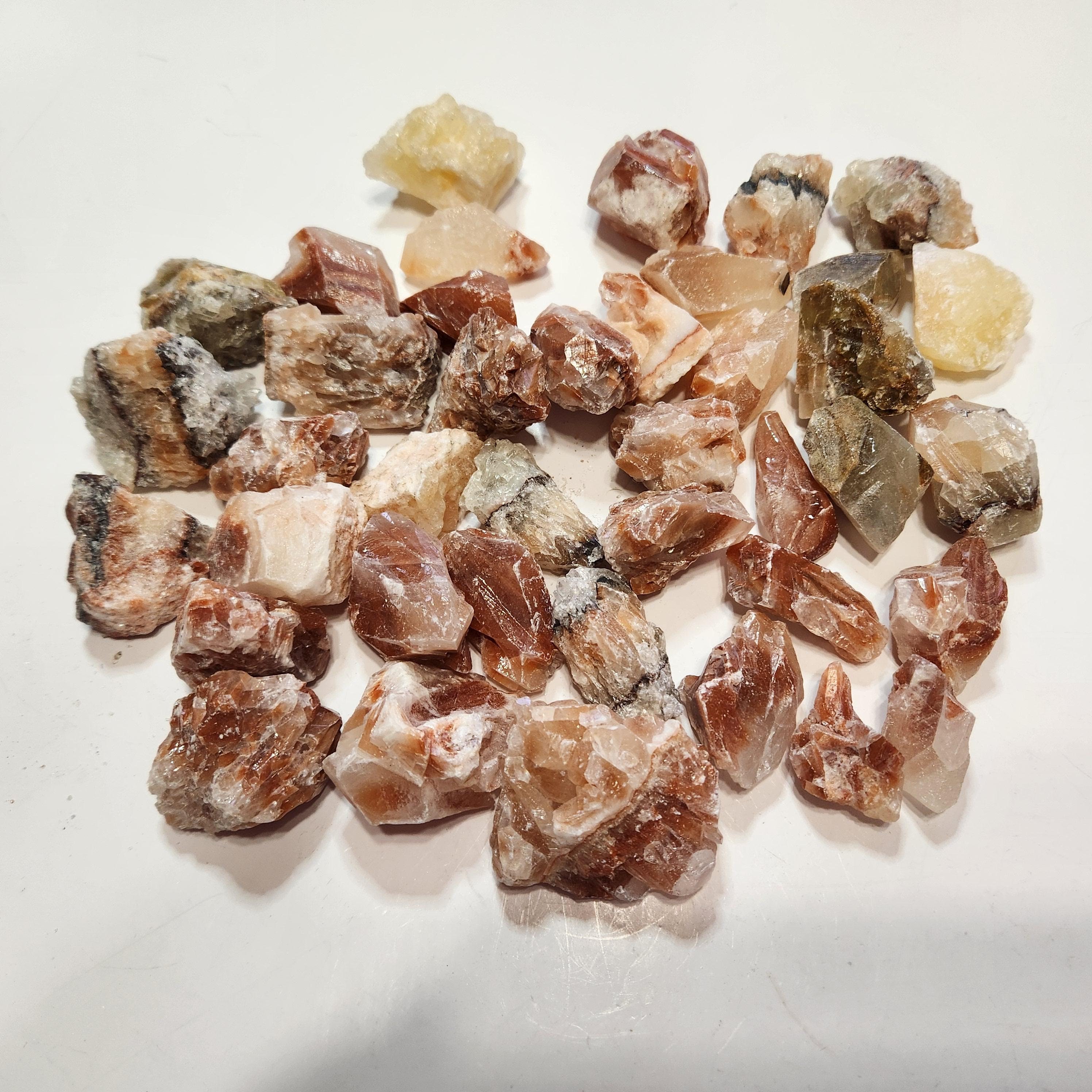 Tricolor/red Calcite Crystal Mineral Gemstone From Mexico - Etsy