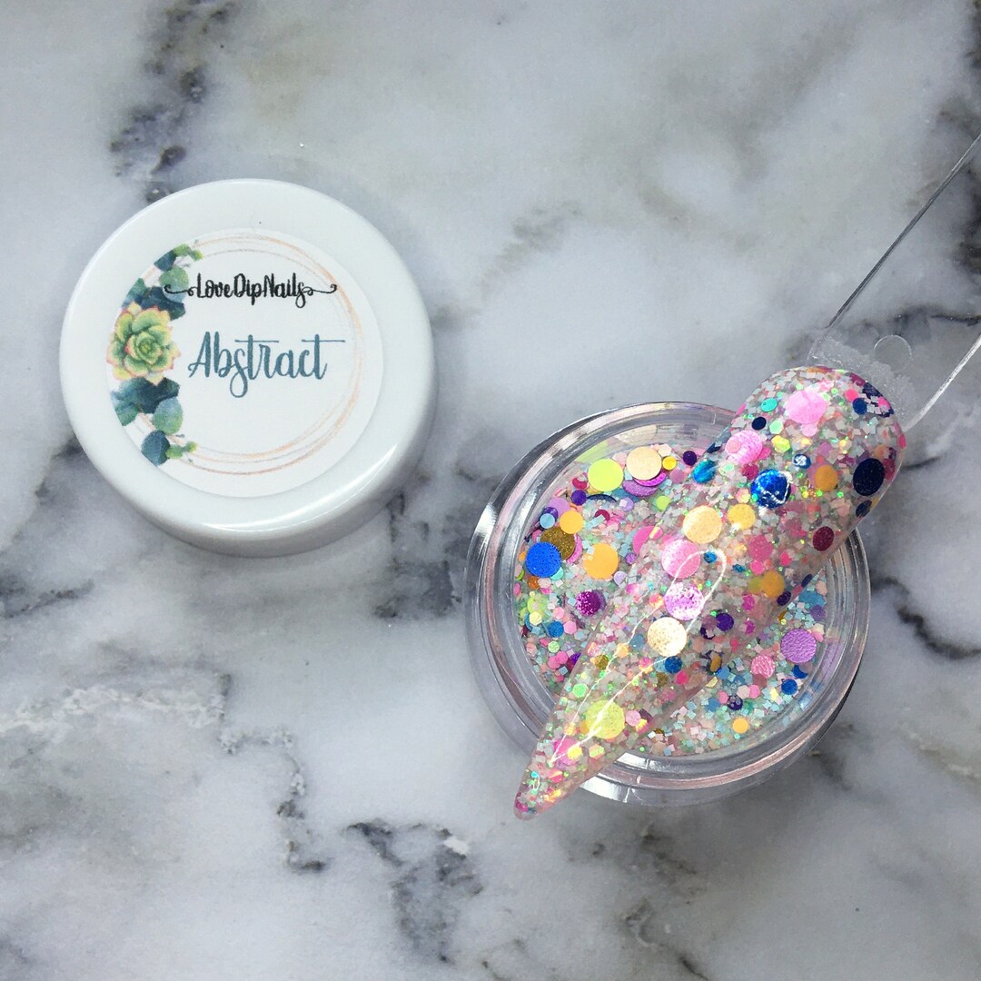 Abstract Acrylic Nail Dip Powder - Etsy