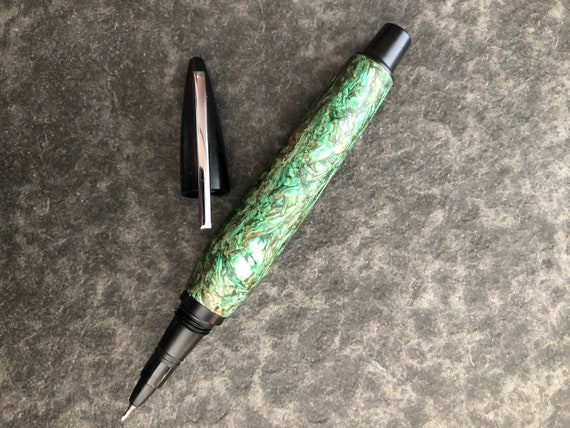 Hemp Wood Refillable Fiber Tip Pen Green Overdye Hemp Wood - Etsy