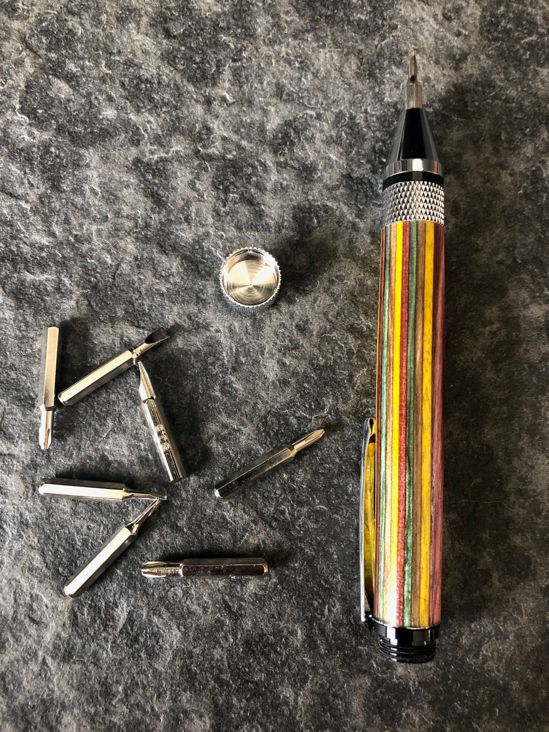 Birch Multi-tool Hand-turned Layered Birch Interchangeable Head ...