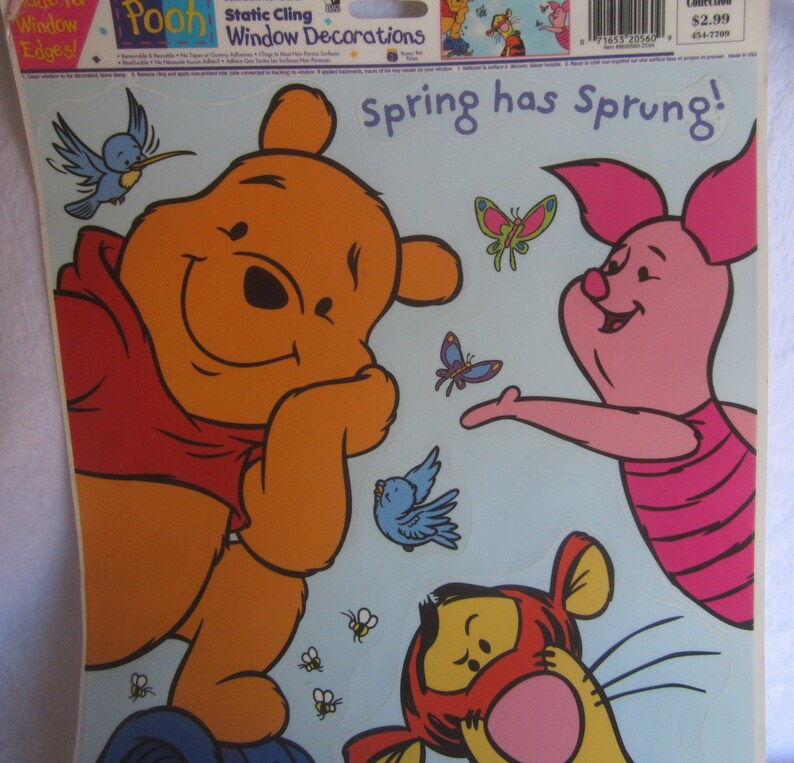 Vintage Winnie the Pooh Window Decorations - Etsy