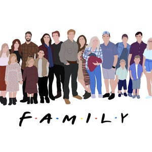 Faceless Family Reunion Portrait - Etsy