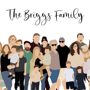 Faceless Family Reunion Portrait - Etsy