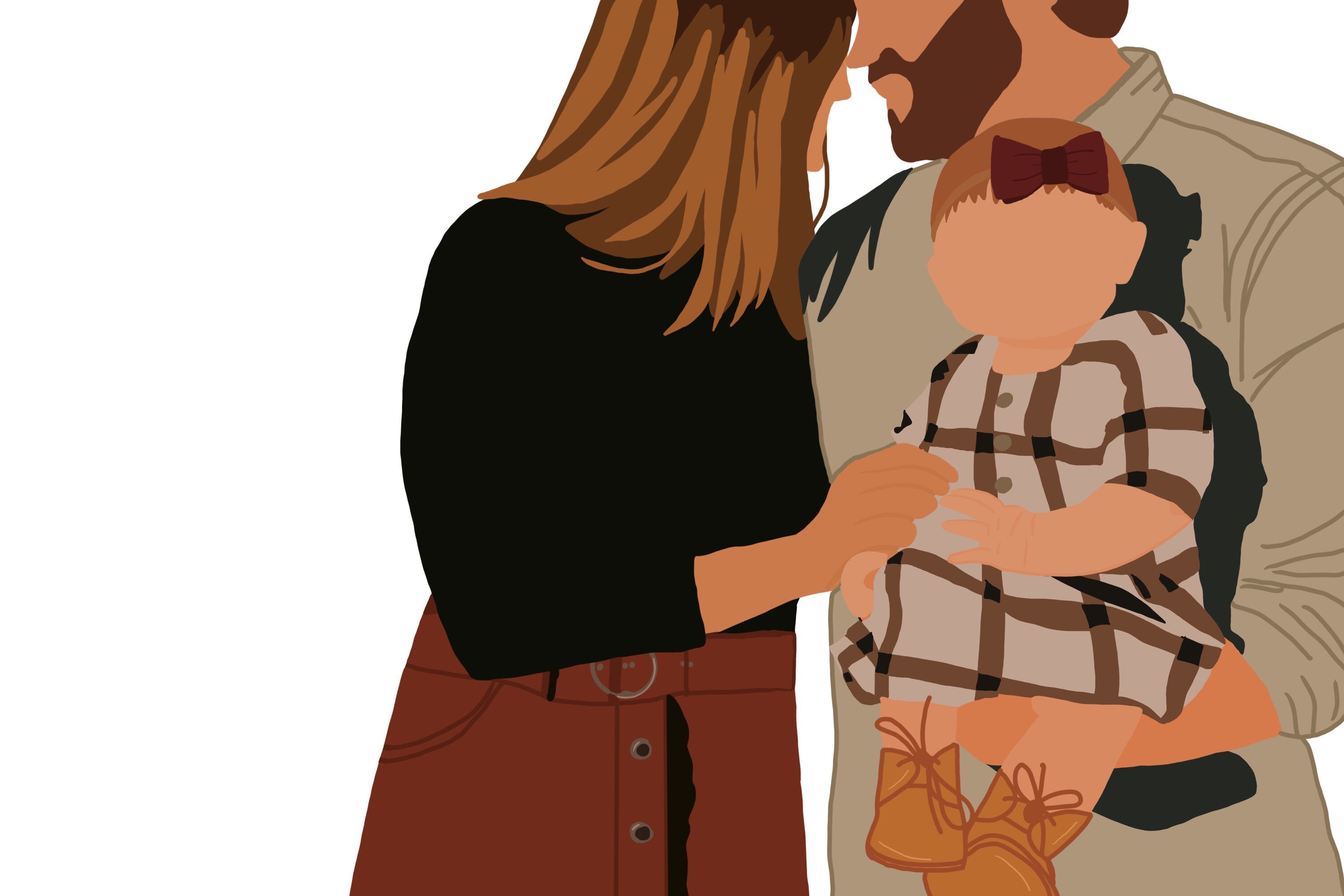 Faceless Family Portraits - Etsy