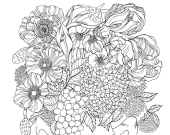 Still Life Coloring - Etsy