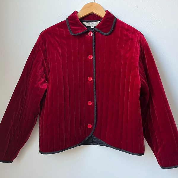 Red Velvet Jacket - Etsy