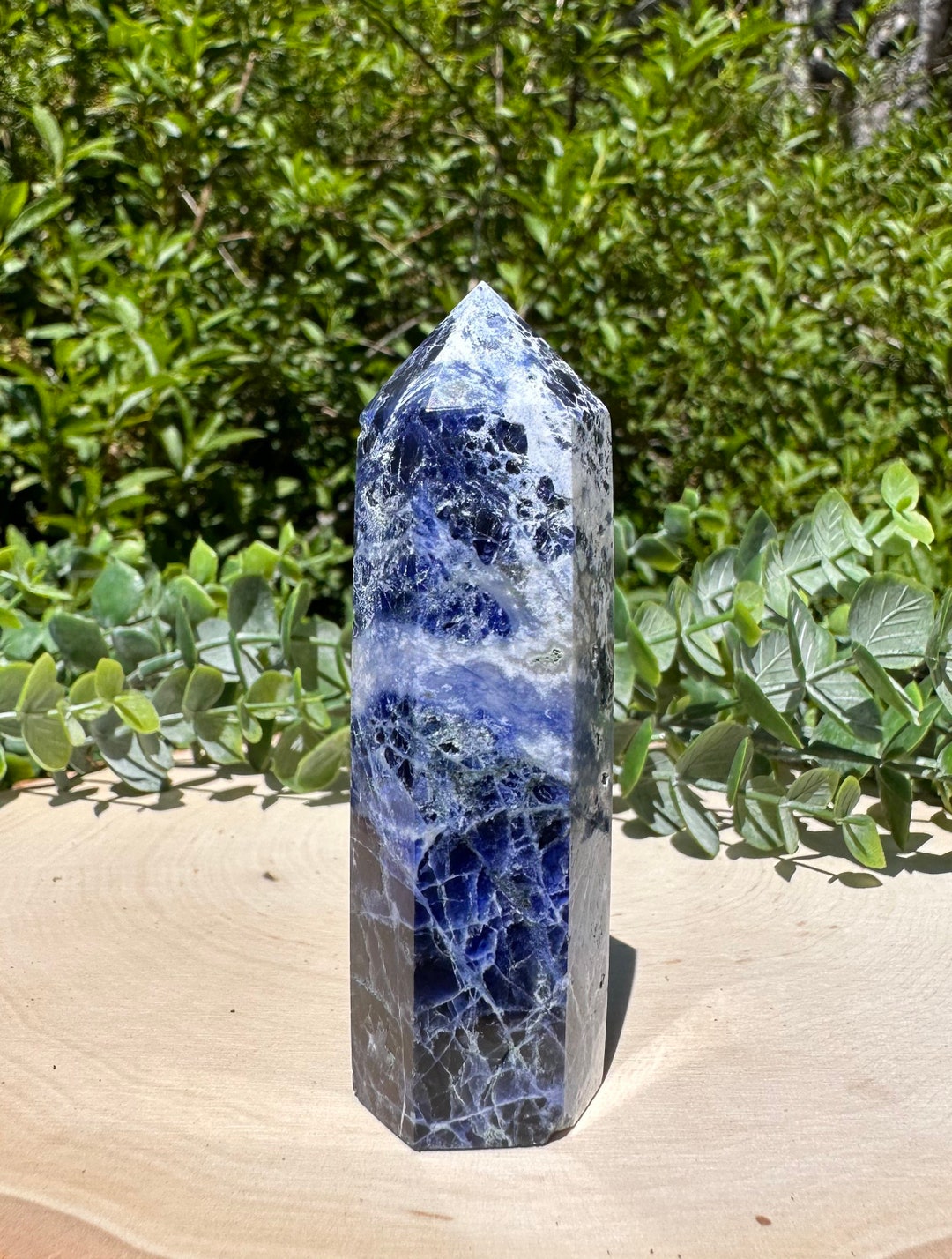 Beautiful Sodalite Point obelisk confidence intuition insomnia balance ...