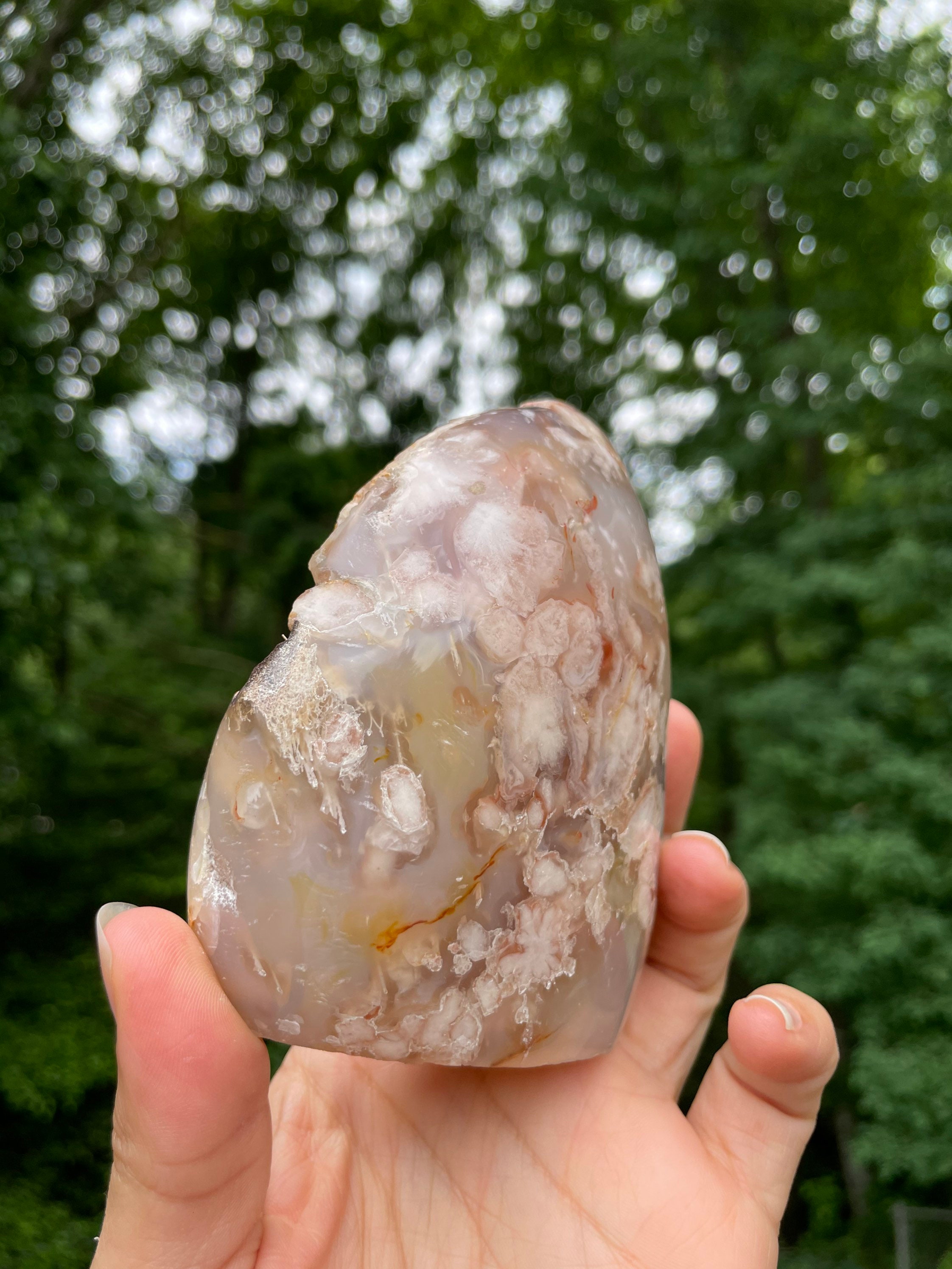 Beautiful Madagascar Plume Flower Agate Raw/polished Freeform - Etsy UK