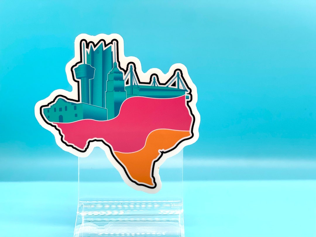 San Antonio Spurs Fiesta Colors Sticker - Etsy