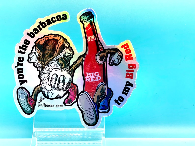 Barbacoa and Big Red Sticker - Etsy