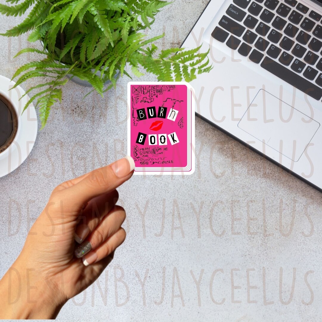 Burn Book Waterproof High Quality Sticker Set of 2 - Etsy