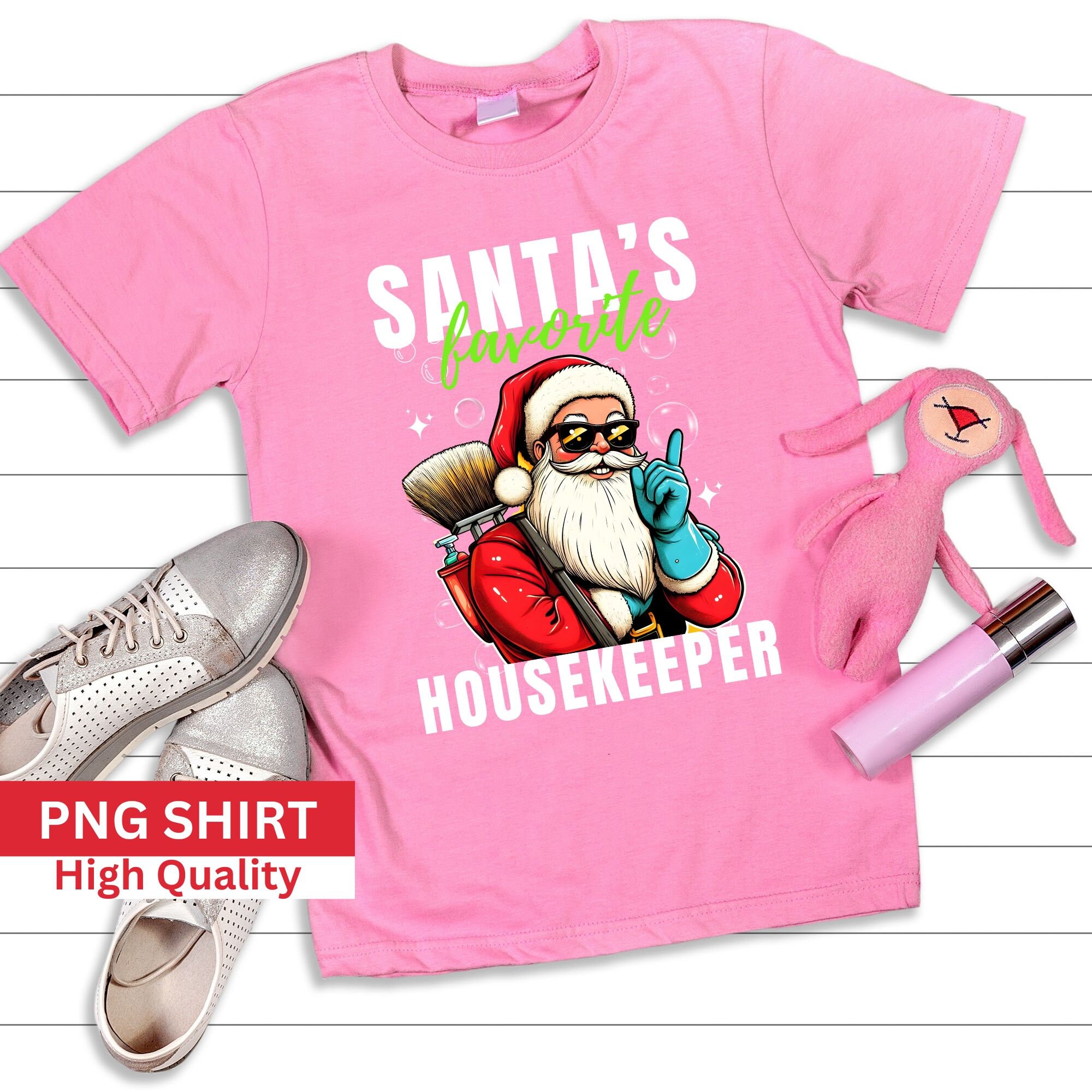 Santa's Favorite Housekeeper PNG, Cleaning Staff Uniform Christmas ...